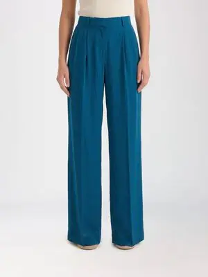 Michael Kors Tailored Wide Leg Pants - Blue
