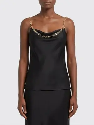 Rabanne Chain Detail Cowl Neck Top
