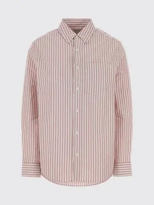 Calvin Klein Striped Stretch Cotton Shirt - Pink