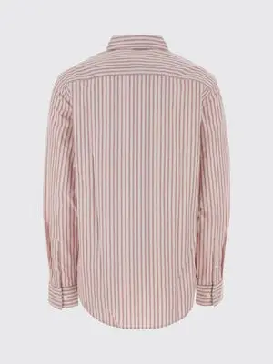 Calvin Klein Striped Stretch Cotton Shirt - Pink
