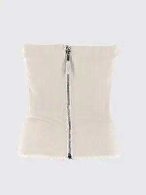 Rick Owens Stretch Denim Bustier - Grey