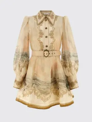 Zimmermann Printed Shirt Dress - Yellow