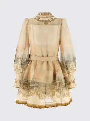 Zimmermann Printed Shirt Dress - Yellow