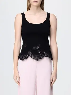 Ermanno Scervino Lace Trimmed Top - Black