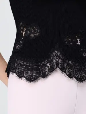Ermanno Scervino Lace Trimmed Top