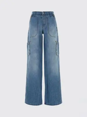 Ermanno Scervino Wide Leg Jeans - Denim