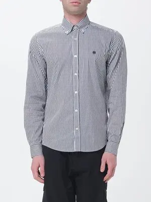 BOSS Striped Cotton Shirt - Blue