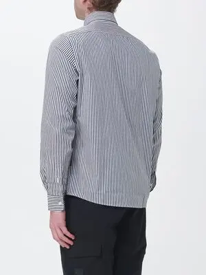BOSS Striped Cotton Shirt - Blue