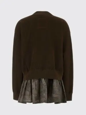 UMA WANG Cotton And Silk Cardigan - Brown