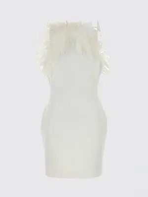 Attico Feather Embellished Mini Dress