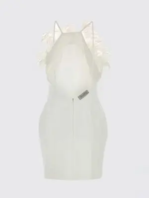 Attico Feather Embellished Mini Dress