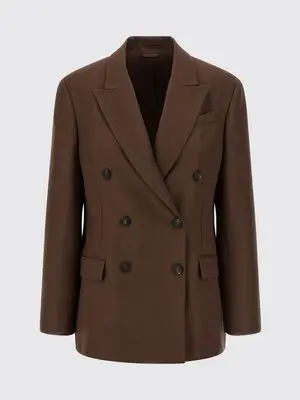 Brunello Cucinelli Double Breasted Jacket - Brown