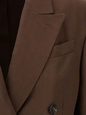 Brunello Cucinelli Double Breasted Jacket - Brown