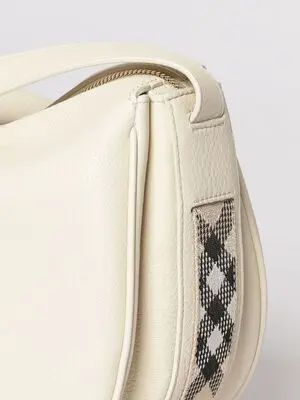 Burberry Tavistock Grained Leather Bag - White