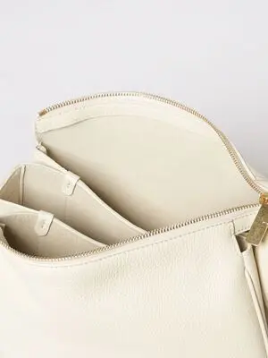 Burberry Tavistock Grained Leather Bag - White