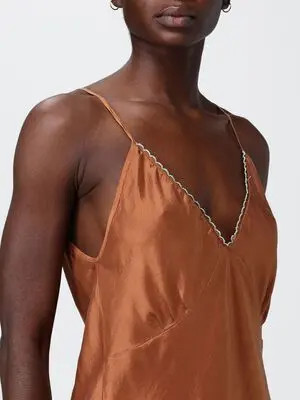 FORTE_FORTE Strappy V-neck Camisole - Brown