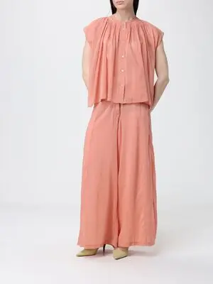 FORTE_FORTE Linen Wide-leg Trousers - Pink