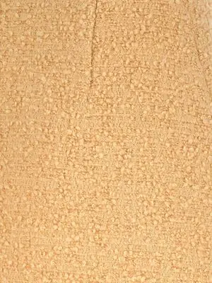 Valentino Garavani Vlogo Virgin Wool Mini Skirt - Beige