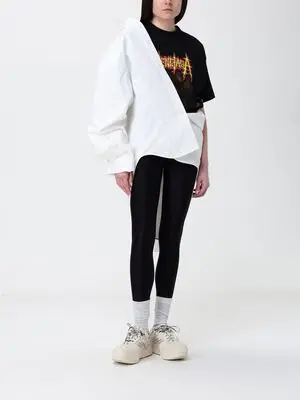 Balenciaga Cotton T-shirt With Graphic Print - Black
