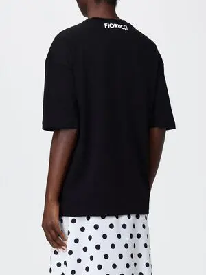 Fiorucci Cotton T-shirt With Graphic Print - Black