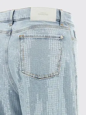 7 For All Mankind Flare Denim Jeans With Sequins