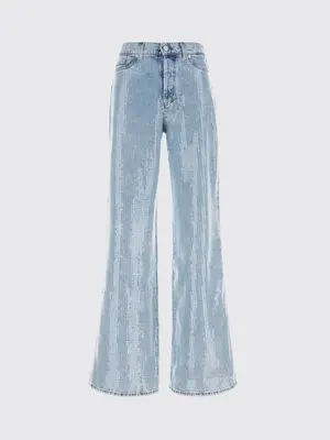 7 For All Mankind Flare Denim Jeans With Sequins