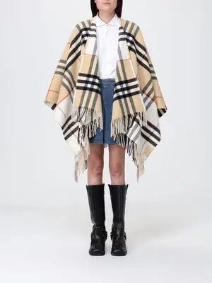 Burberry Checkered Cape - Beige