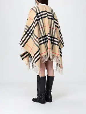 Burberry Check Wool And Cashmere Cape