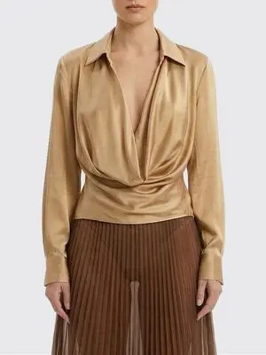 Blumarine Draped Blouse - Champagne