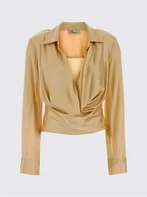 Blumarine Draped Blouse - Champagne