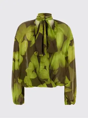 Blumarine Floral Print Blouse With Neck Tie