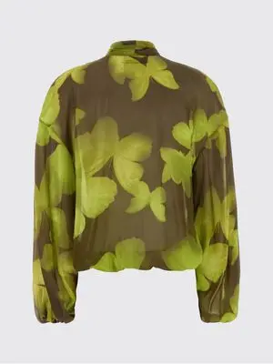Blumarine Floral Print Blouse With Neck Tie