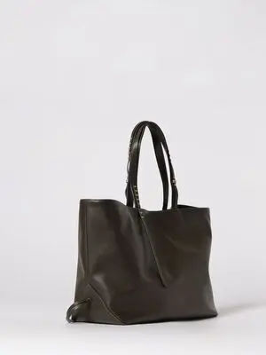 Pinko Studded Leather Tote Bag