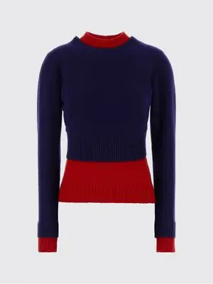 JIL SANDER Ribbed Knit Sweater - Blue