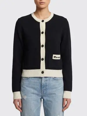 Marni And White Cardigan - Black