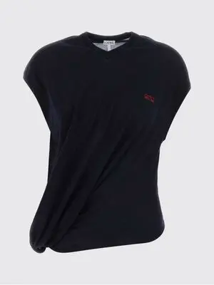 Loewe Knotted V-neck Sweater - Navy
