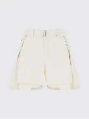 Sacai Belted Tailored Shorts - White