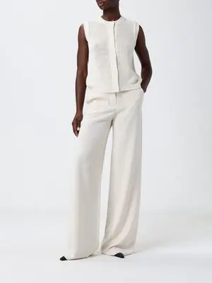 Max Mara Silk Blend Knit Vest - Ivory