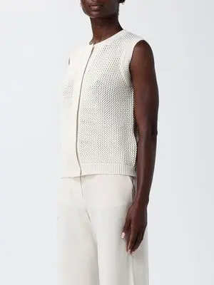 Max Mara Silk Blend Knit Vest - Ivory