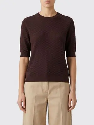 KANGRA Textured Knit Pullover - Brown