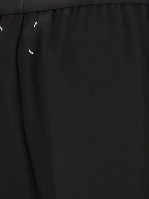 MAISON MARGIELA Slim Fit Virgin Wool Trousers - Black