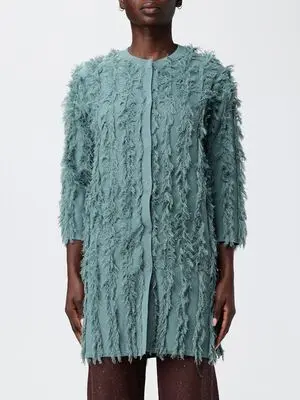 KANGRA Cotton Cardigan With Fringe And Embroidery