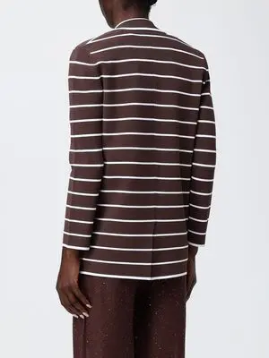 KANGRA Striped Jacket - Coffee