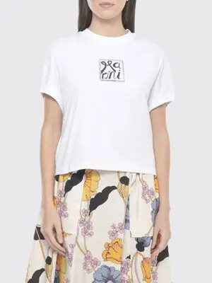 Marni Cotton T-shirt With Logo Detail - White