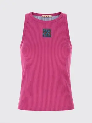 Marni Ribbed Knit Tank Top - Fuchsia