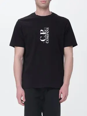 C.P. COMPANY Cotton T-shirt With Logo - Black