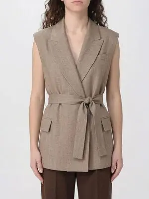 Brunello Cucinelli Linen Blend Vest - Pink
