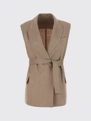 Brunello Cucinelli Linen Blend Vest - Pink