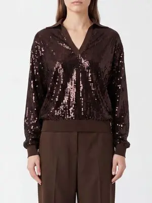 Liu Jo Sequined Polo Shirt - Biscuit