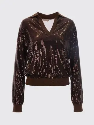 Liu Jo Sequined Polo Shirt - Biscuit